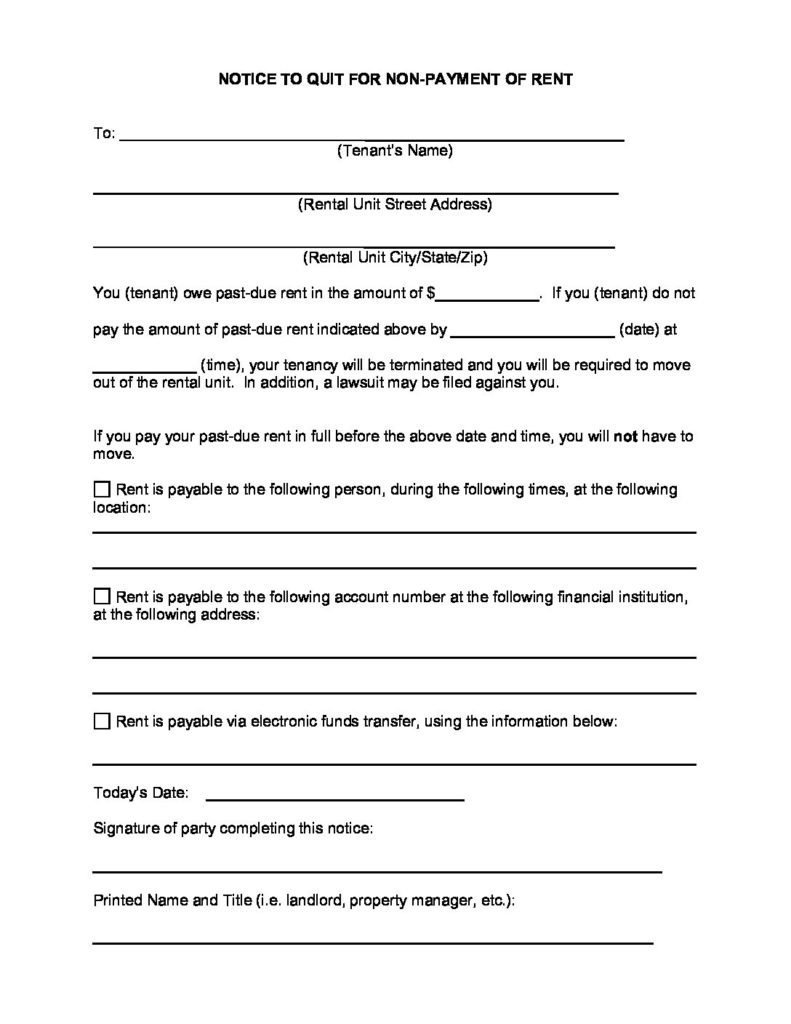 Example Of Eviction Notice Letter For Your Needs Letter Template 