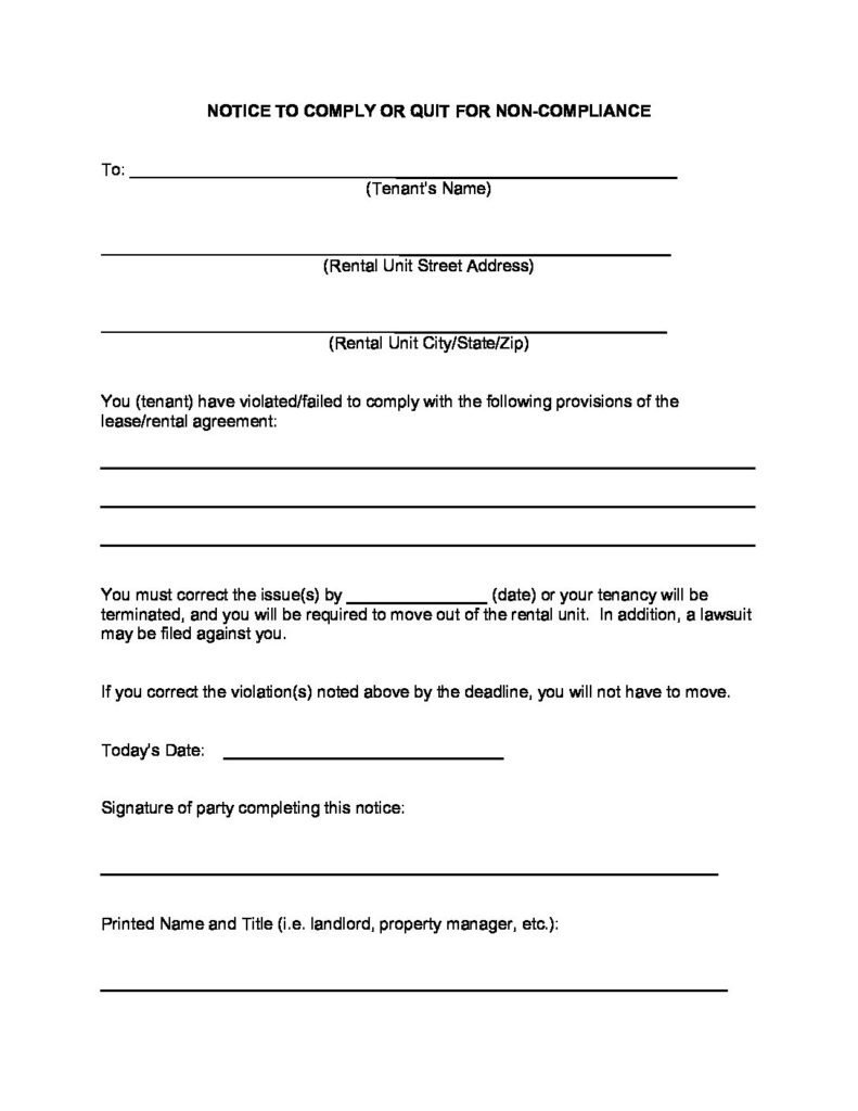 Free Printable Sc Eviction Notice